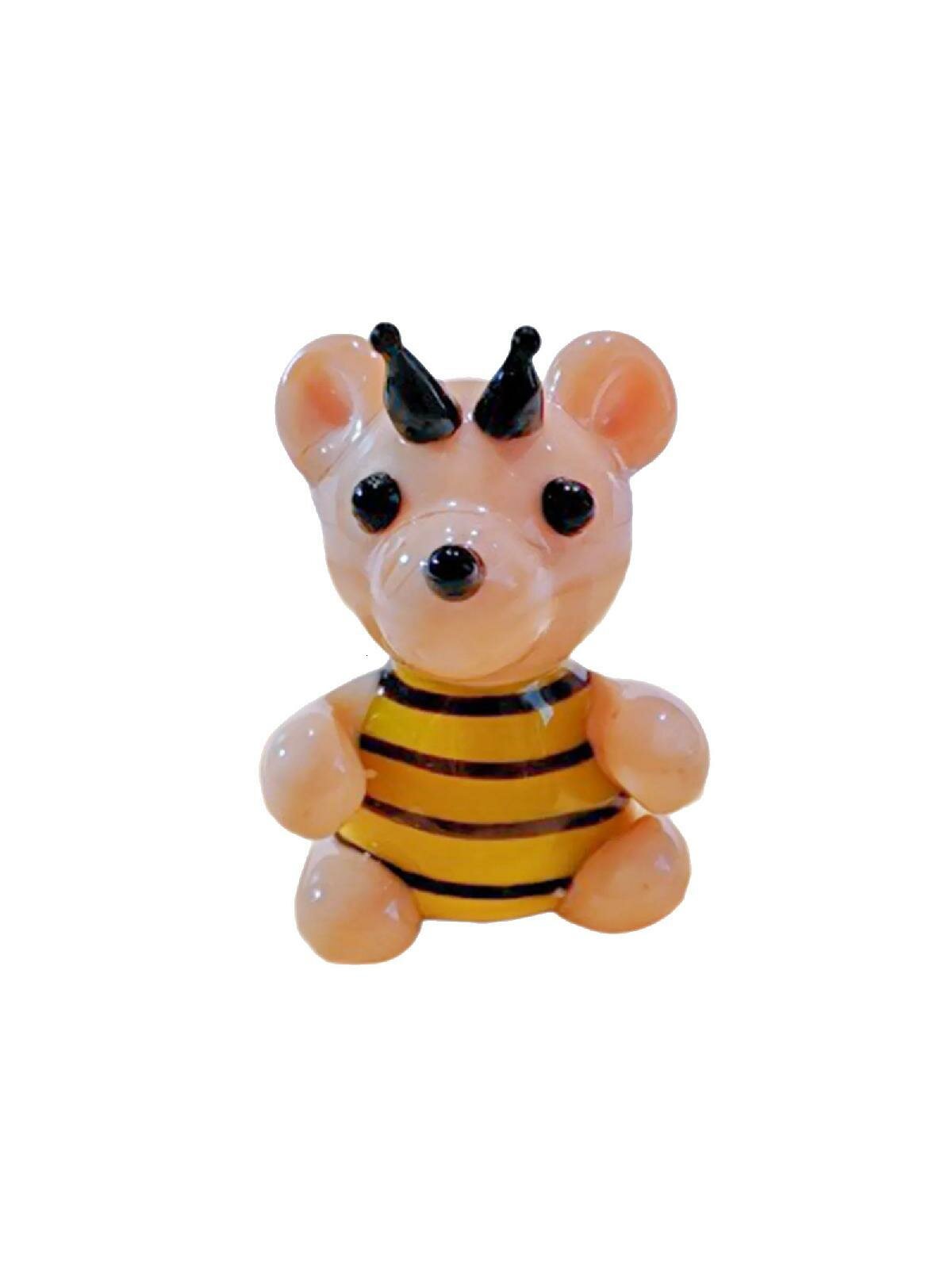 Стеклянная фигурка животного Ручной работы, декор для собаки и Медведя, Подарок Дружбы, Домашняя витрина