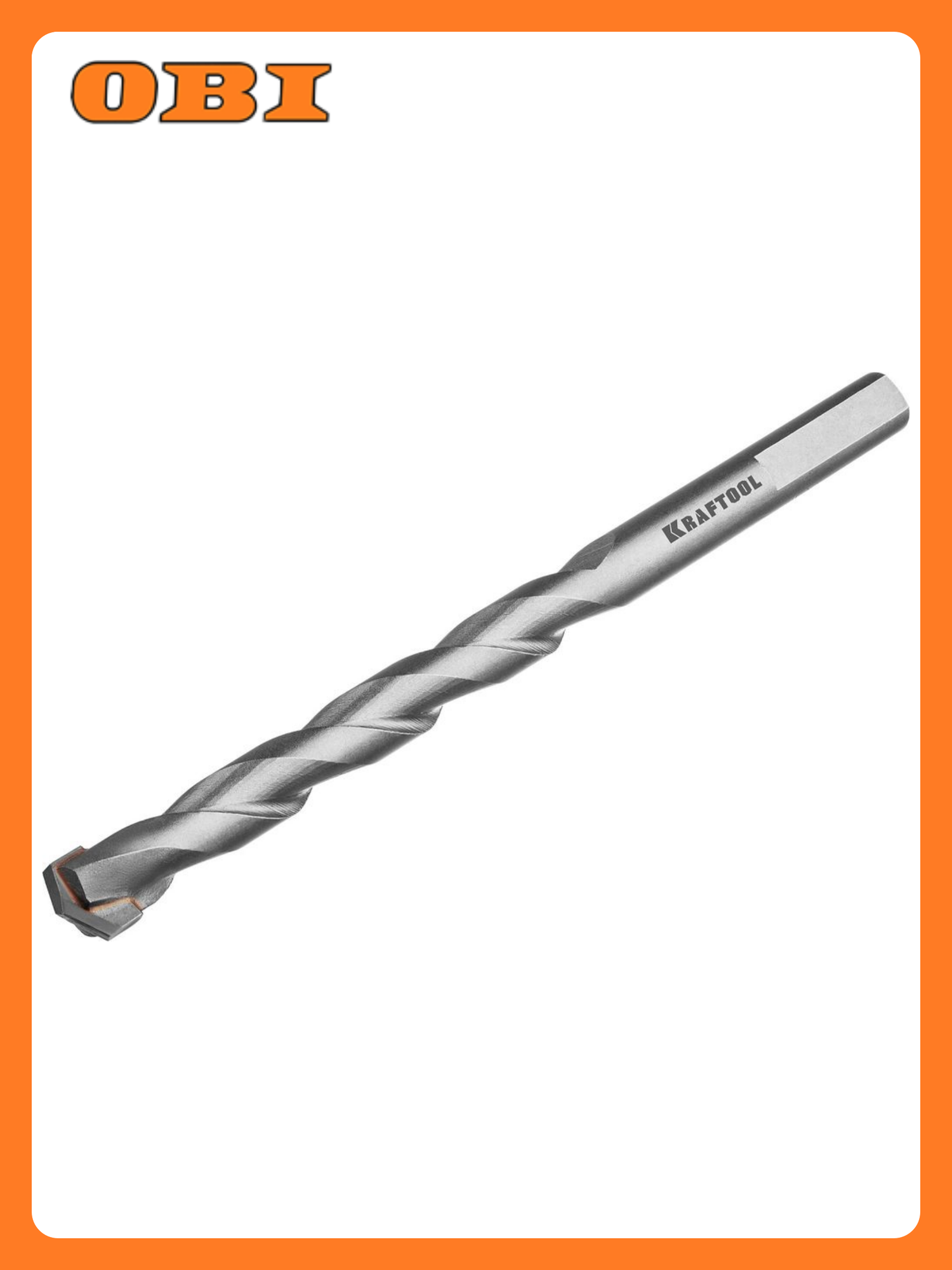Сверло Kraftool HARD, универсальное, по твердым материалам, трехгранный хвостовик, 12х400 мм