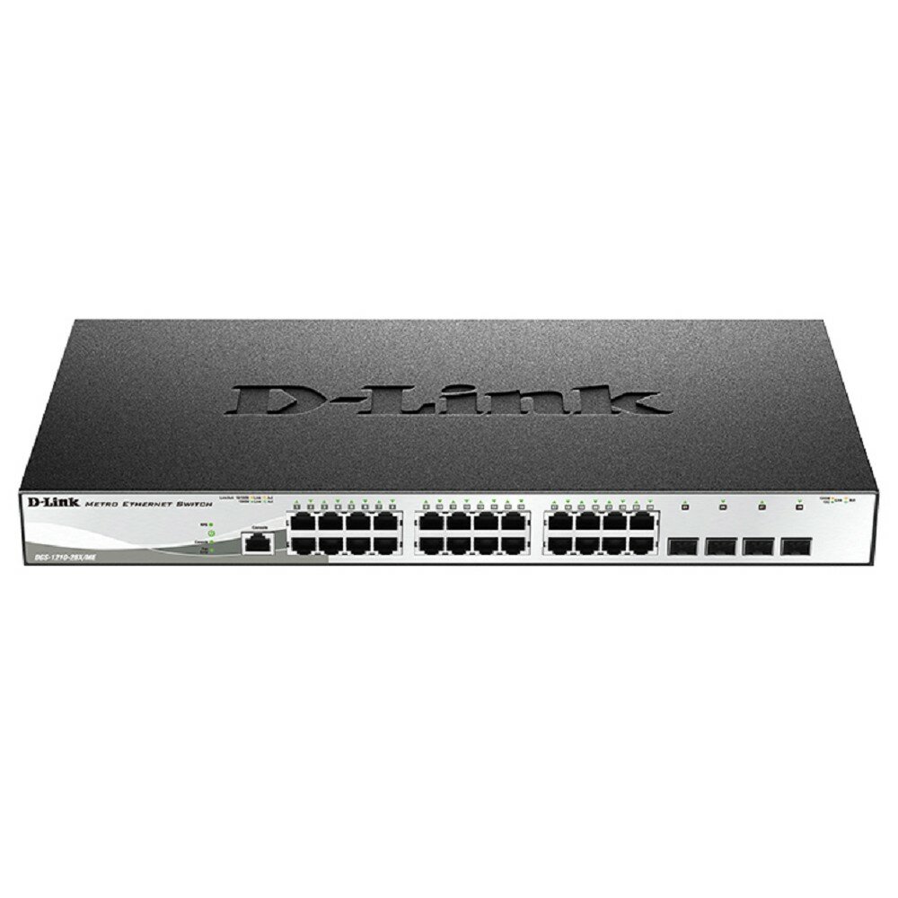 Коммутатор DGS-1210-28X/ME/C1A D-Link Для средних рабочих групп