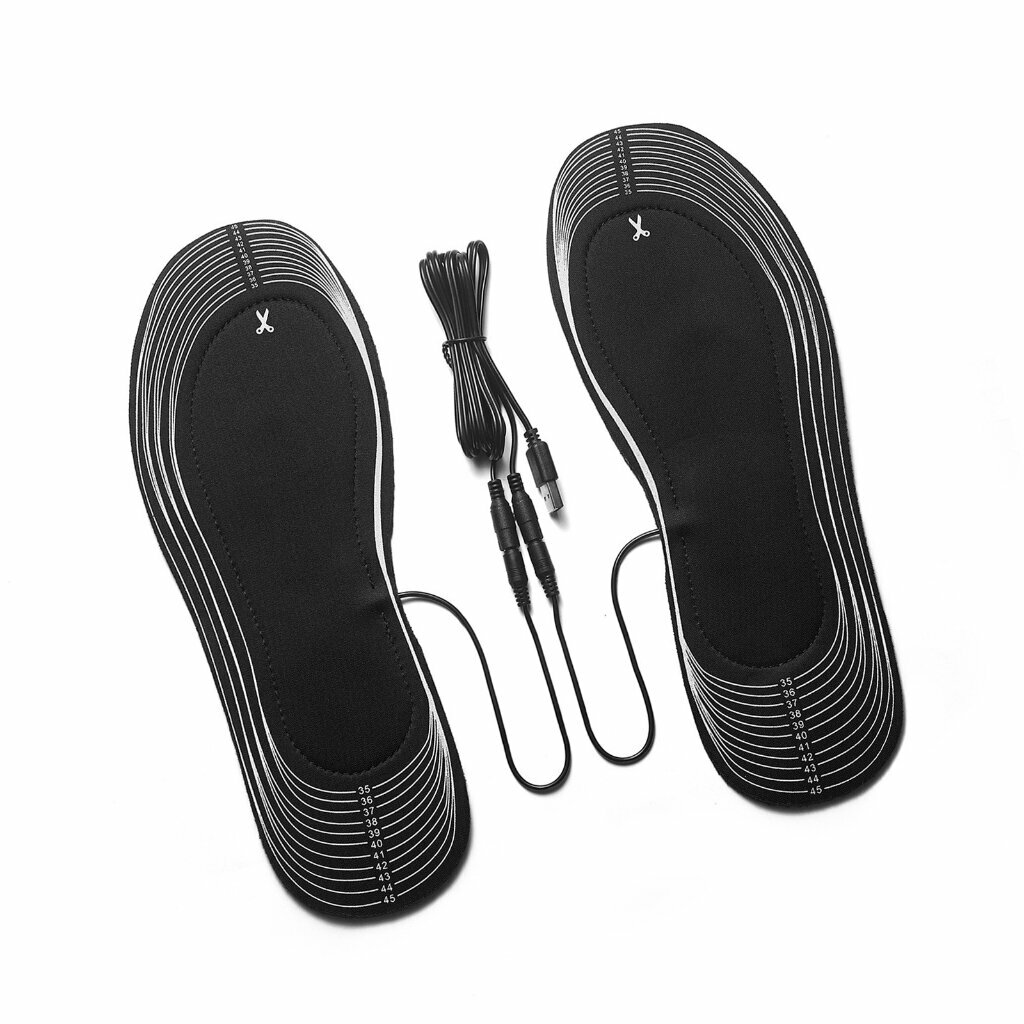 Удобные стельки из ЭВА с подогревом, работающие от USB, согревают ноги в течение всего дня, Электронагревательный коврик для обуви для зимнего активного отдыха