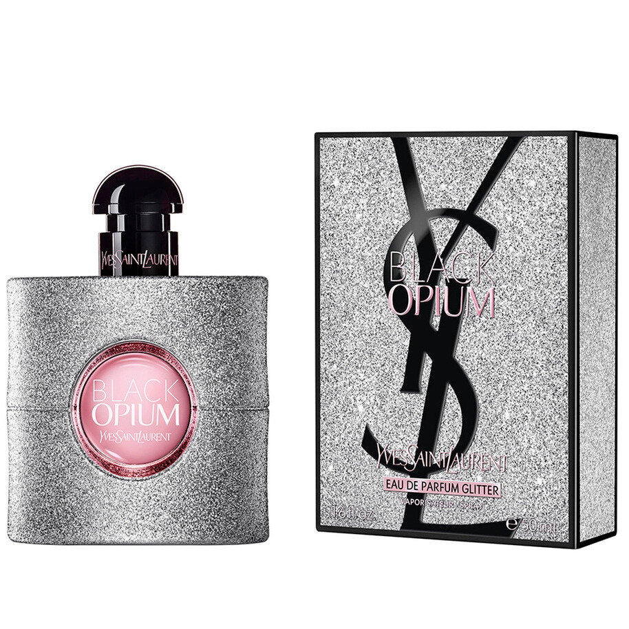 Парфюмерная вода для женщин Yves Saint Laurent Black Opium Glitter 30 мл / Духи Ив Сен Лоран Блэк Опиум Глиттер
