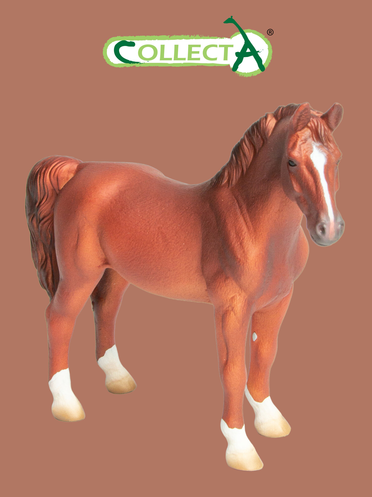 Фигурка лошади Collecta "Гнедой жеребец" высота 12 см, 88915b