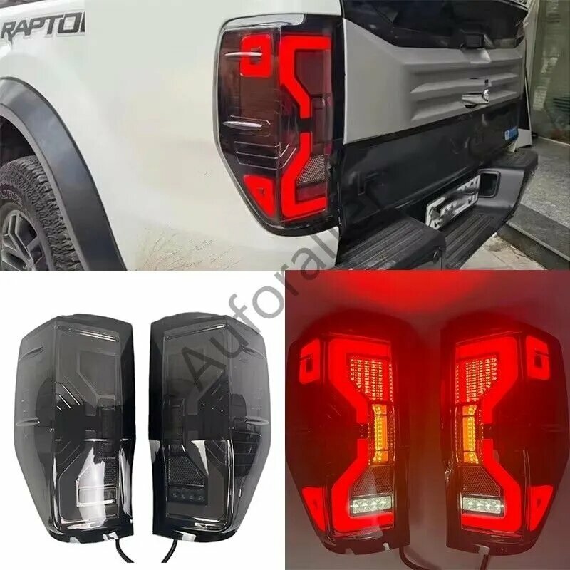 Фары автомобильные, Задний фонарь, 2 шт, арт. ozon-HWD2Z-Ford-06/светодиодных стоп-сигналов поворотников подходит для Ford Ranger T6 T7 T8 2012 2013 2014-2021 Raptor XL XL WIldtrack задние фары задний фонарь