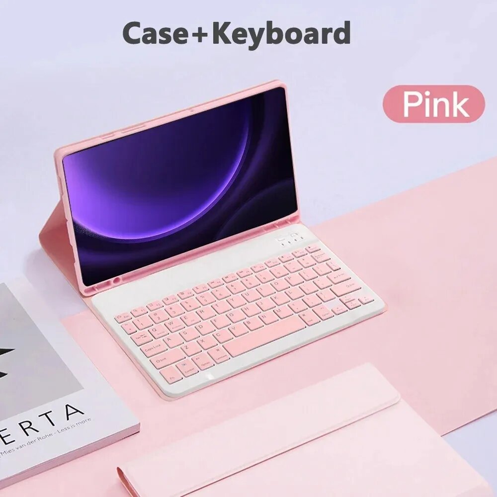 Чехол с клавиатурой для Samsung Galaxy Tab S10 Plus и Tab S9 FE Russian Keyboard, 2