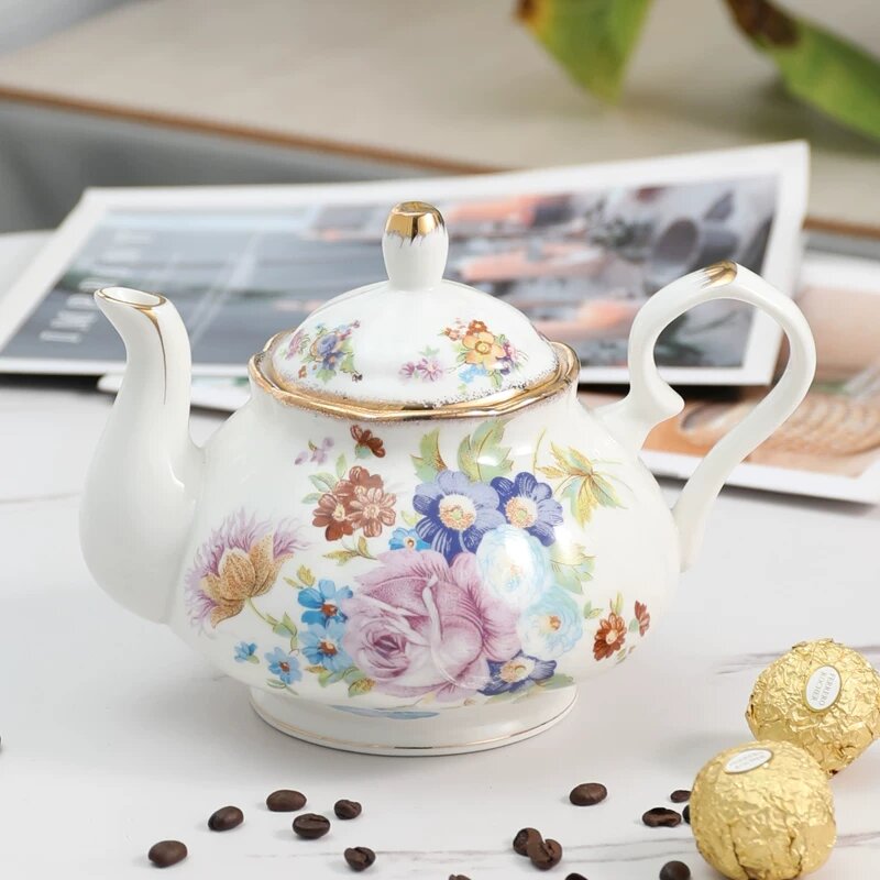 Керамический кофейник в европейском стиле Old Town Rose, чайник в итальянском стиле, кувшин для холодной воды, чайник