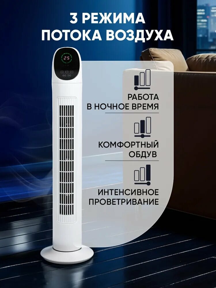 Напольный вентилятор 1936512, белый