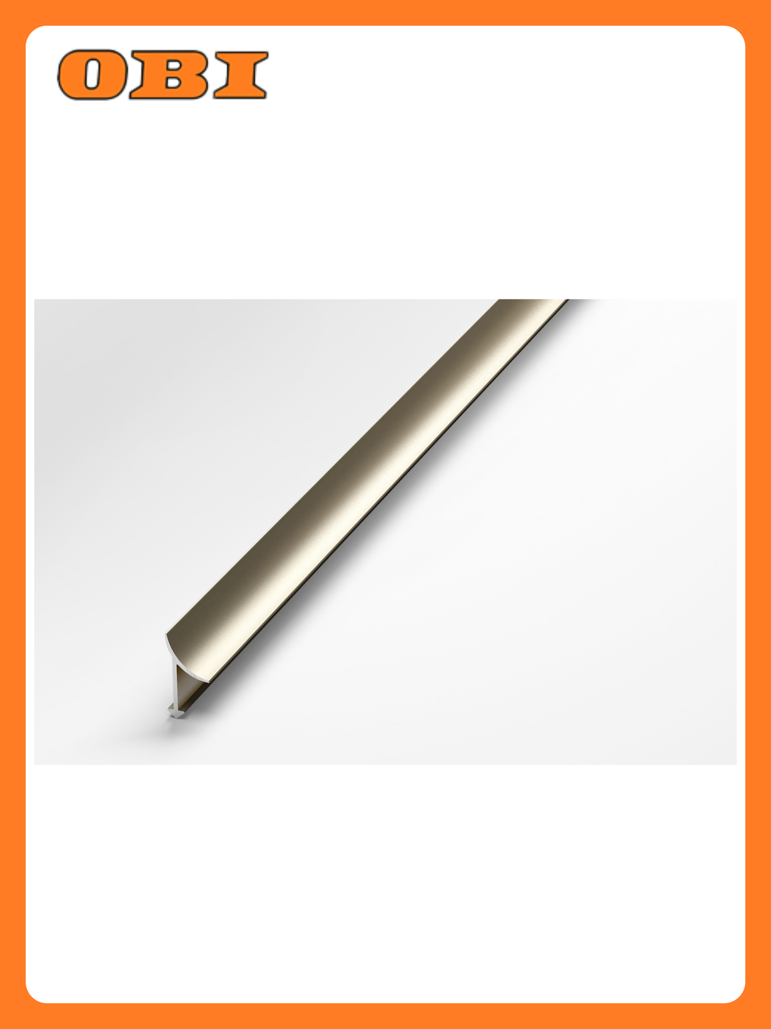 Профиль декоративный Лука, Г-образный, алюминиевый, 2700x10 мм, шампань, 1шт