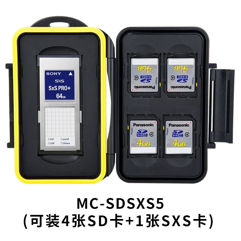 Чехол для хранения 4 карт SD и 1 карты SXS — универсальный органайзер для фотоаппарата с удобным доступом