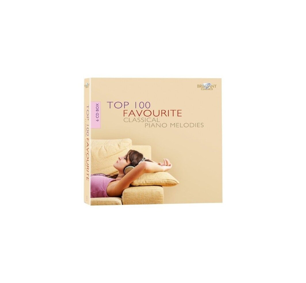 Диск 'Top 100 Favorite Classical Piano Melodies'. (Works by Beethoven incl. 'Fur Elise' , Debussy (6 CD)