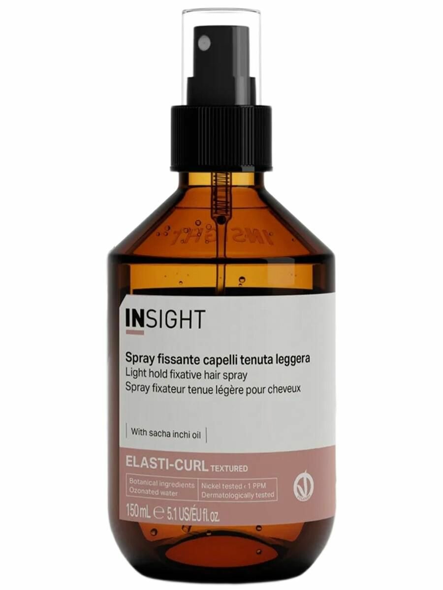 INSIGHT Спрей лёгкой фиксации для кудрявых волос ELASTI-CURL, форма и эластичность, 150 мл