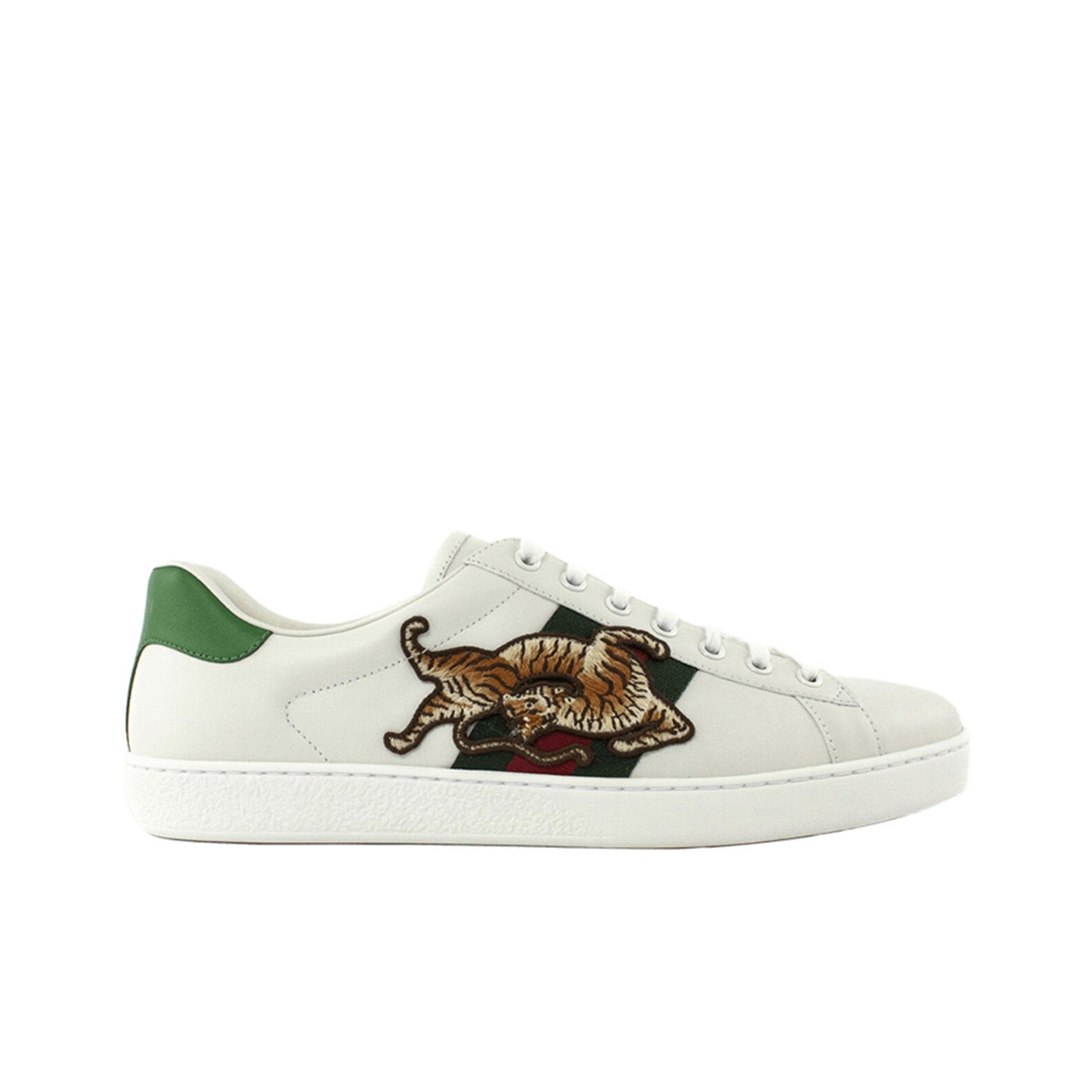 Кроссовки GUCCI ACE, размер EU 41 стопа (26,6CM), белый, — фото 1
