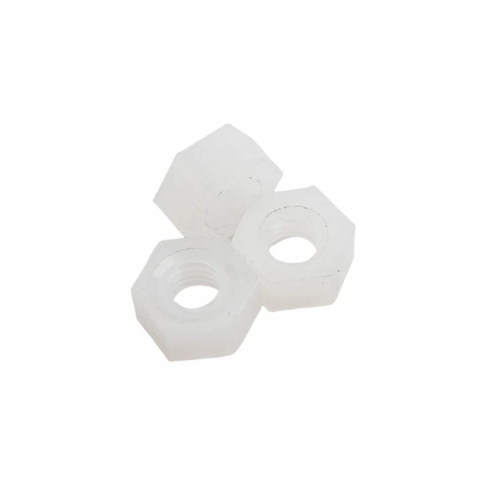 Шестигранная полиамидная (пластиковая) гайка DINFIX DIN 555, М3, 250 шт. 00-00001749