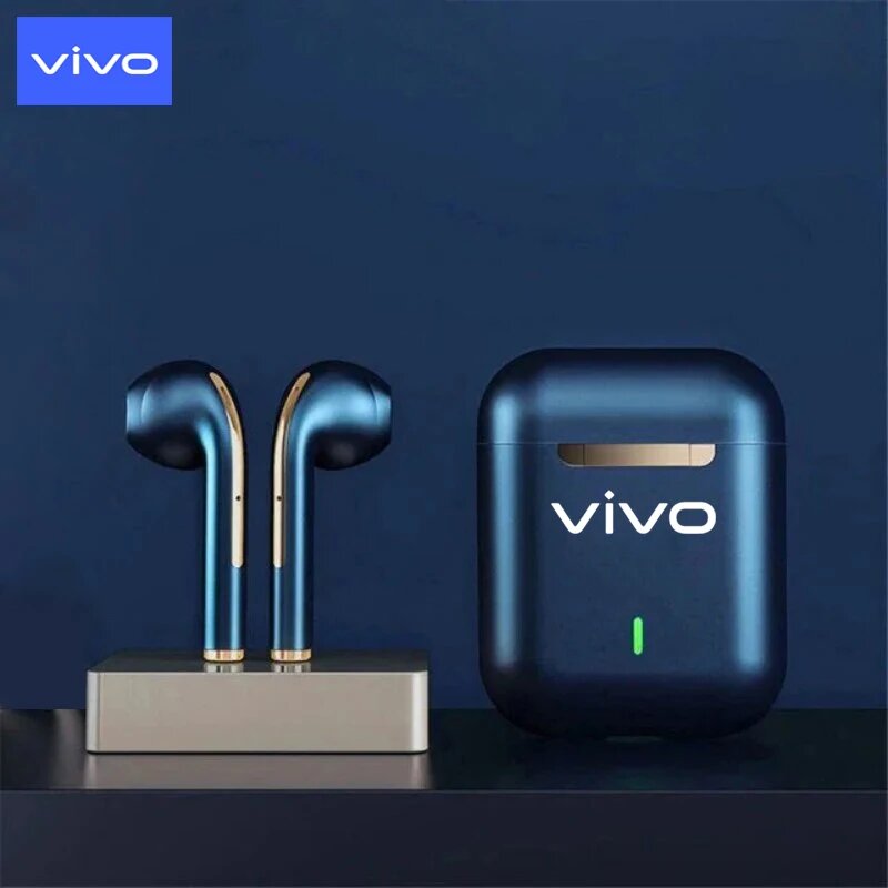 Беспроводные спортивные наушники VIVO J18 Blue
