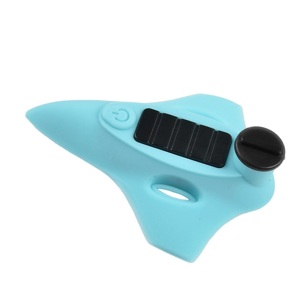 Шлем для езды на мотоцикле светло-синий