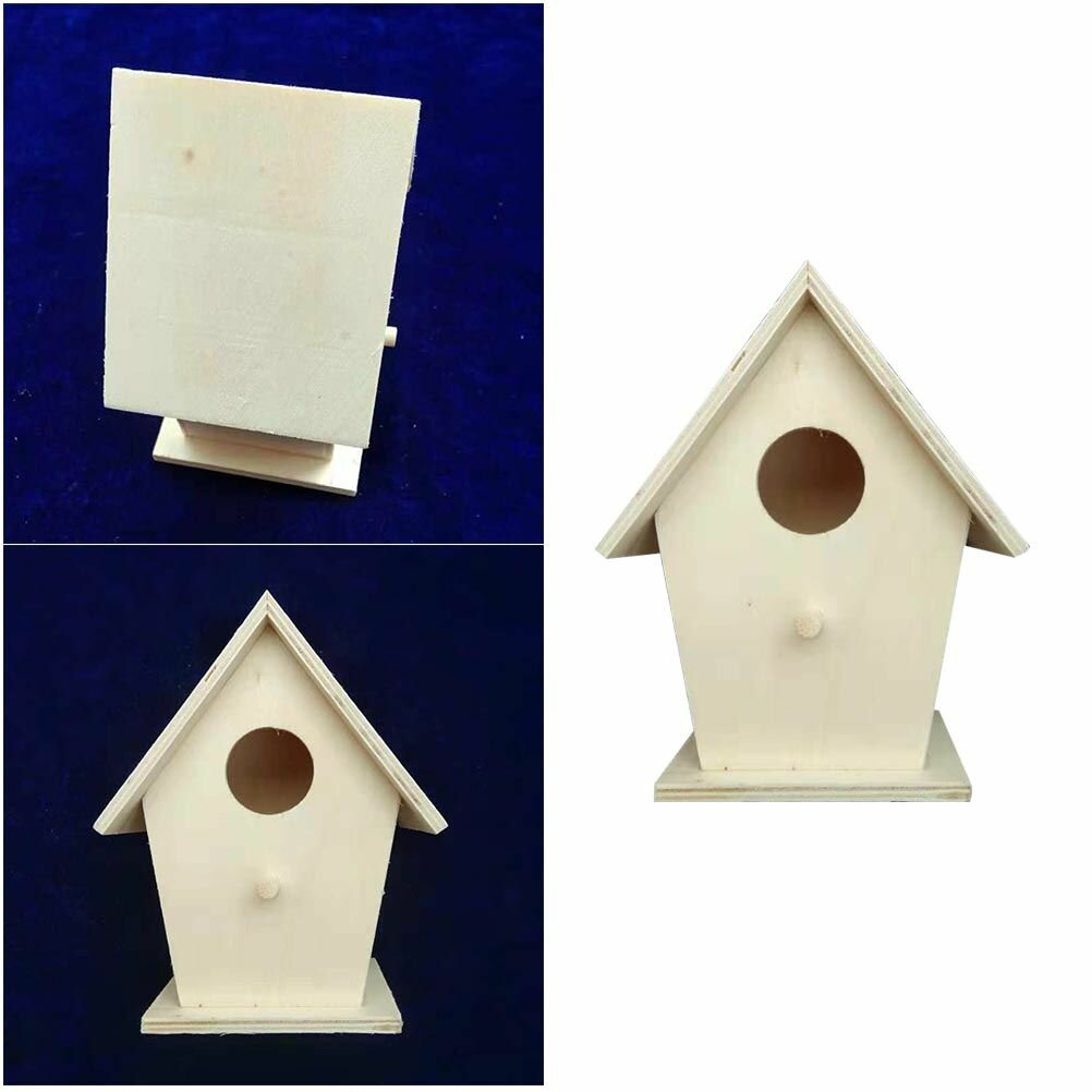 Деревянный Домик Для Птиц, Идеальный Для Сада, Привлекает Птиц, 1 Штука