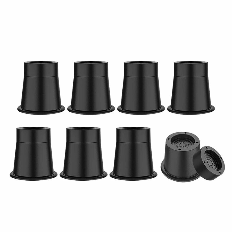 Экологичные стойки для кровати длиной 3 дюйма, сверхмощные мебельные стойки, подъемники для кровати, опоры для лифта для кровати до 6000 фунтов, 8 шт. в упаковке