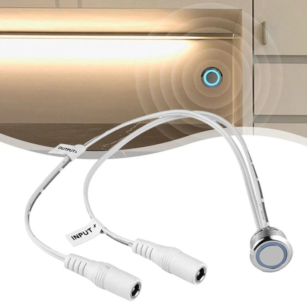 OZ-Worlar-Сенсорный диммер 12 В с сенсорной кнопкой управления, бесступенчатый переключатель регулировки яркости постоянного тока