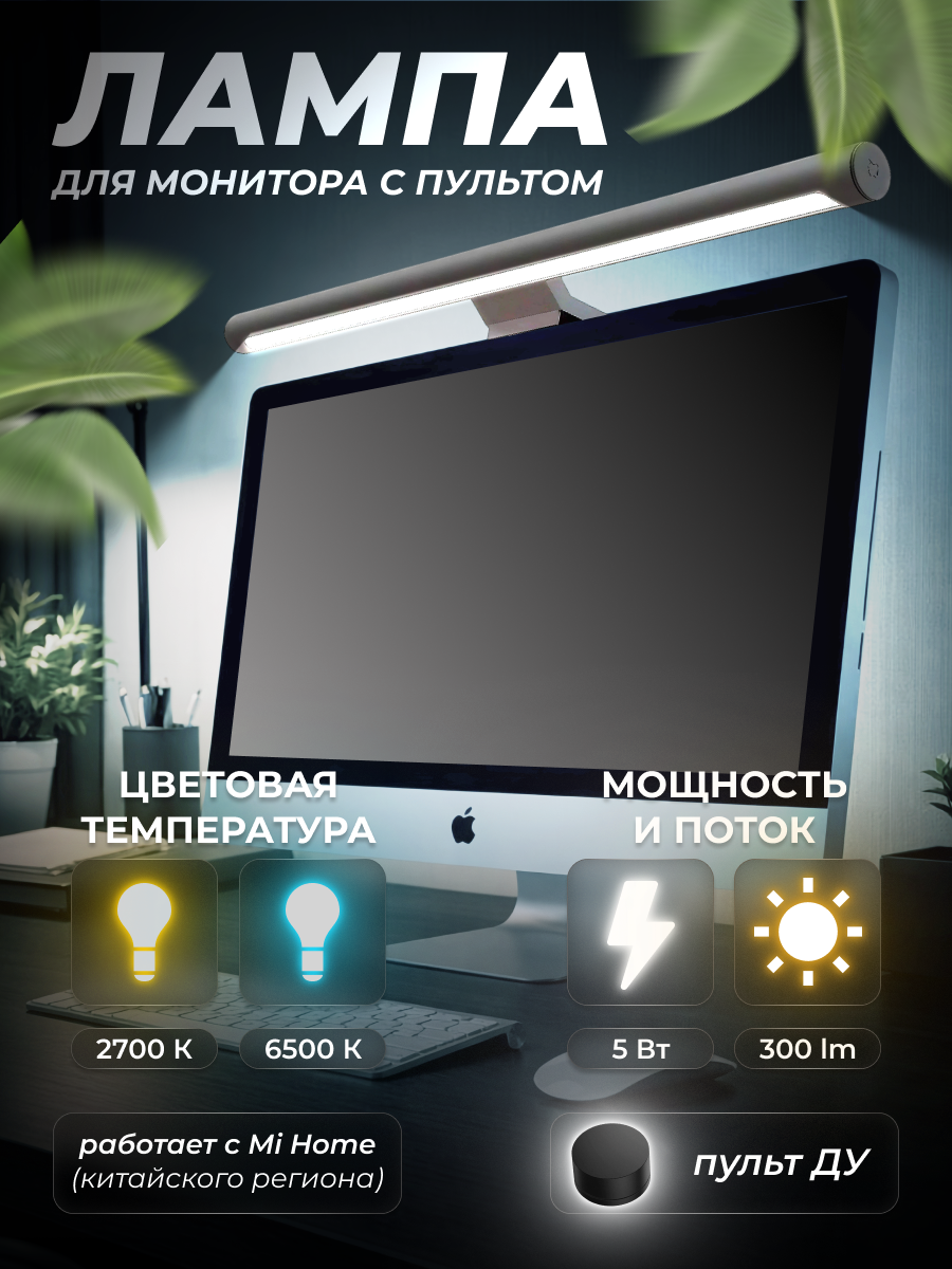Лампа на монитор Mijia Smart Display Hanging Light 1S (MJGJD02YL)