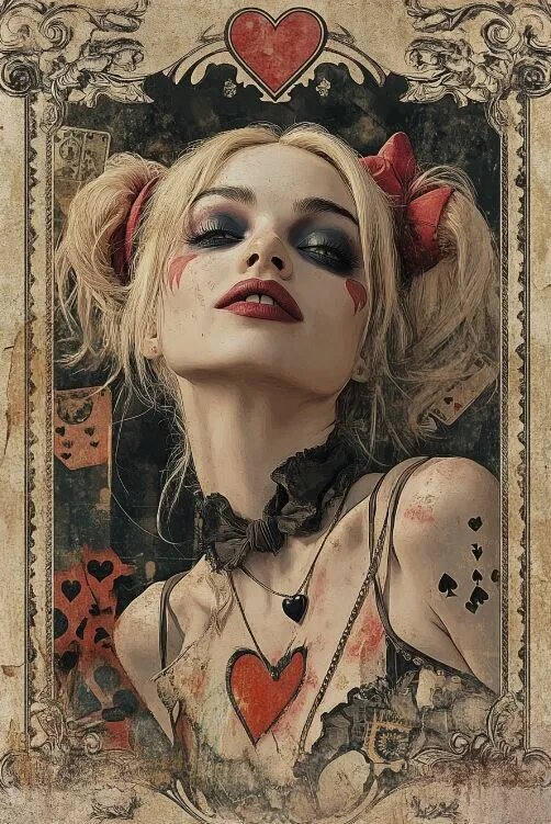 Алмазная Мозаика "Харли Квинн Из К/ф Джокер" 30x40 См, Безрамная, Идеальна Для Дома, Украшения, Подарков.