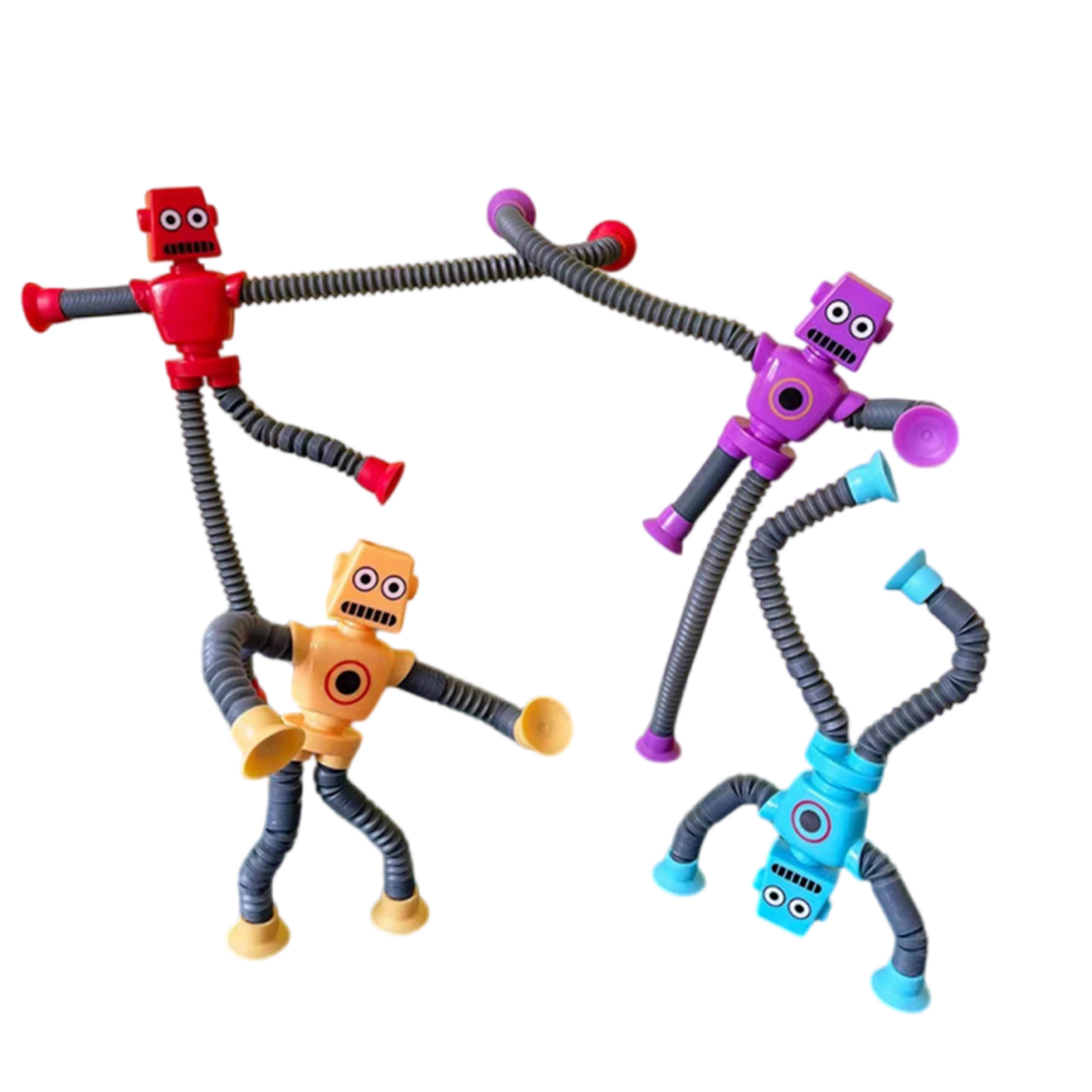 Кросс-граничный люминесцентный меняющийся присоска жираф телескопический труба мультяшный растягивающийся труба жираф образовательный новинка декомпрессионная игрушка Красный сорт Телескопический Робот