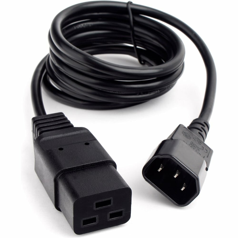 Кабель питания Cablexpert 1.8м, C14-C19, 3x1 кв. мм, черный, с заземлением PC-189-1-1
