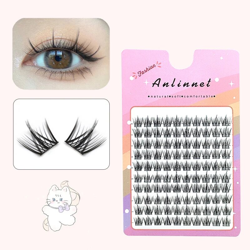 10 рядов накладных ресниц "Лиса" Zhonghuirong 10rows-A-11-13mm