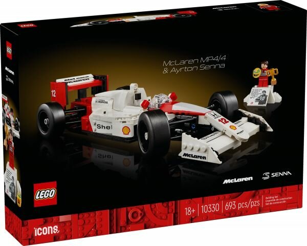 Lego 10330 Icons McLaren MP4/4 и Айртон Сенна