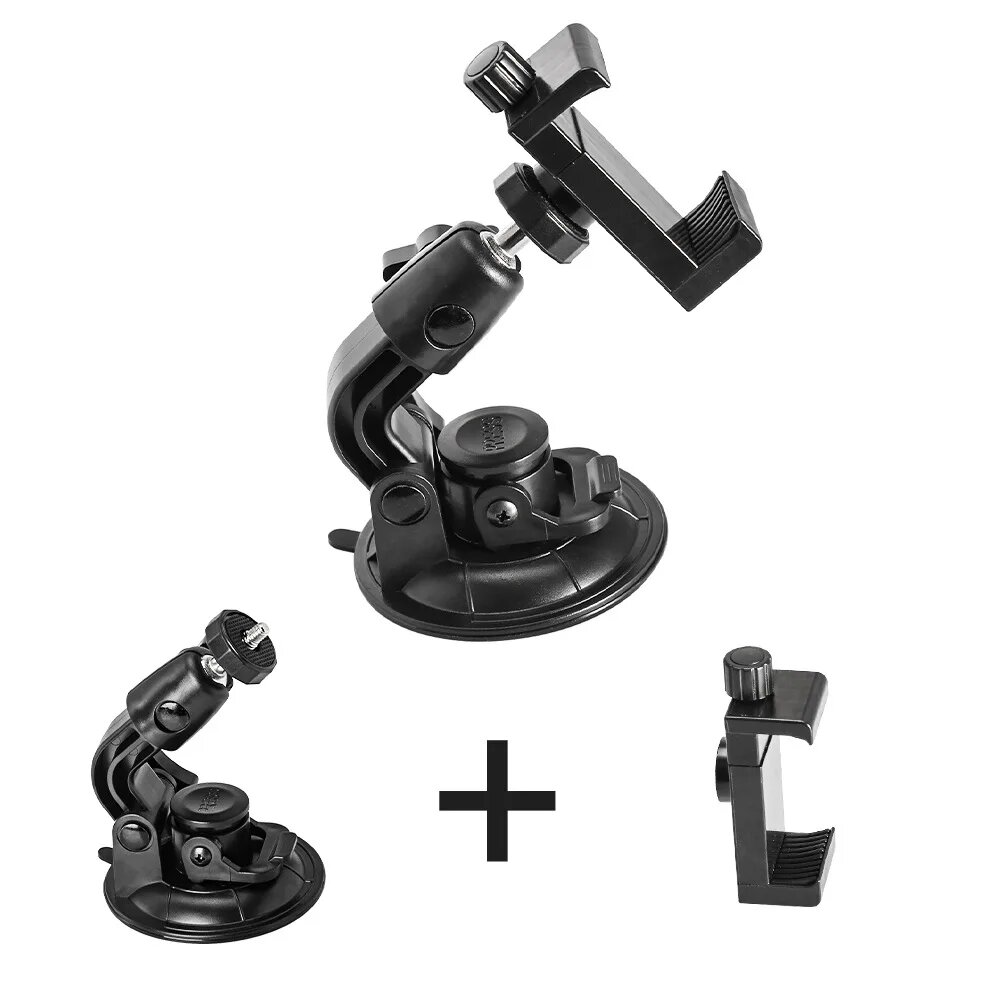 Держатель на присоске на лобовое стекло для Gopro Hero 12 11 10 9 8 7 6 5 4 3 + SJCAM Xiaomi DJI