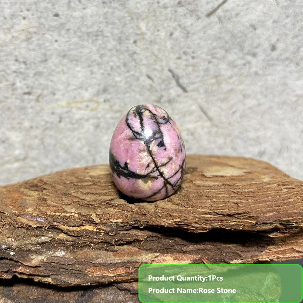 Кристалл-яйцо из натурального камня Розовый, EG1