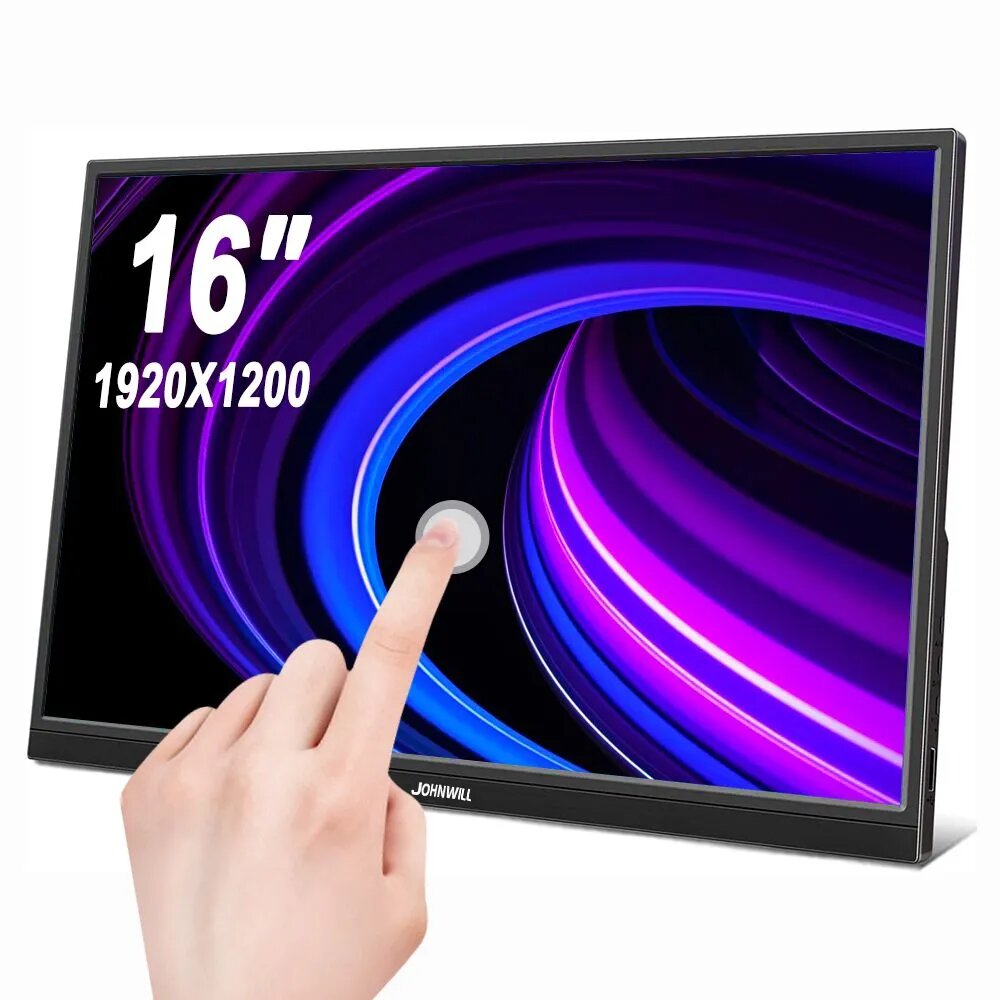 JOHNWILL 16" Монитор, черный