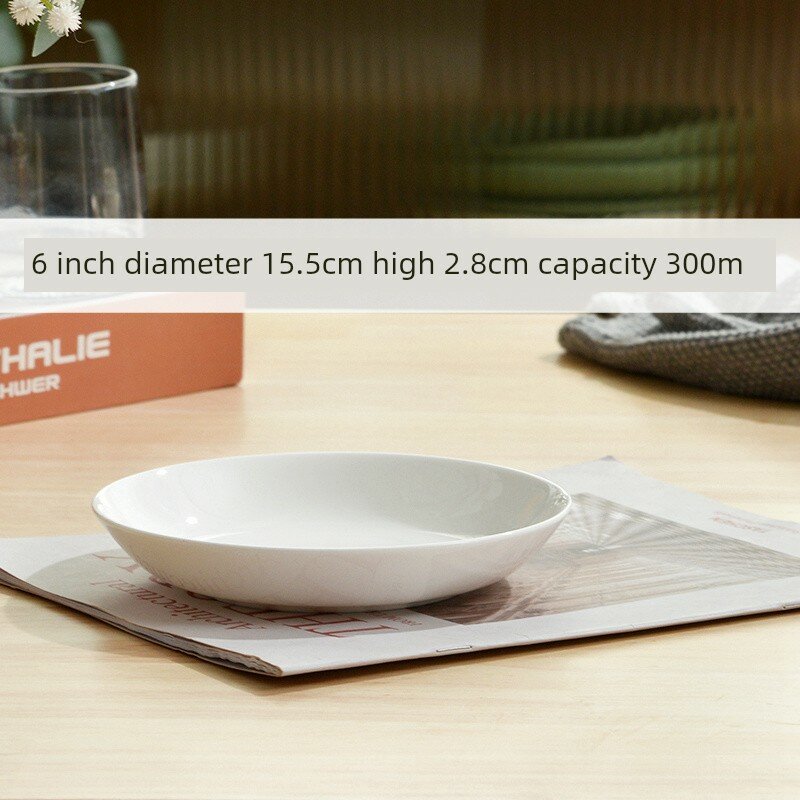 6inch тарелок из цветного костяного фарфора с глазурью, маленькие закусочные тарелки, глубокие тарелки, обеденные