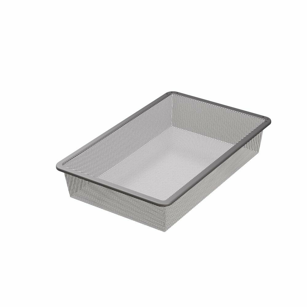 Корзина мелкосетчатая Лион 34.2x51.1x8.5 см цвет серый