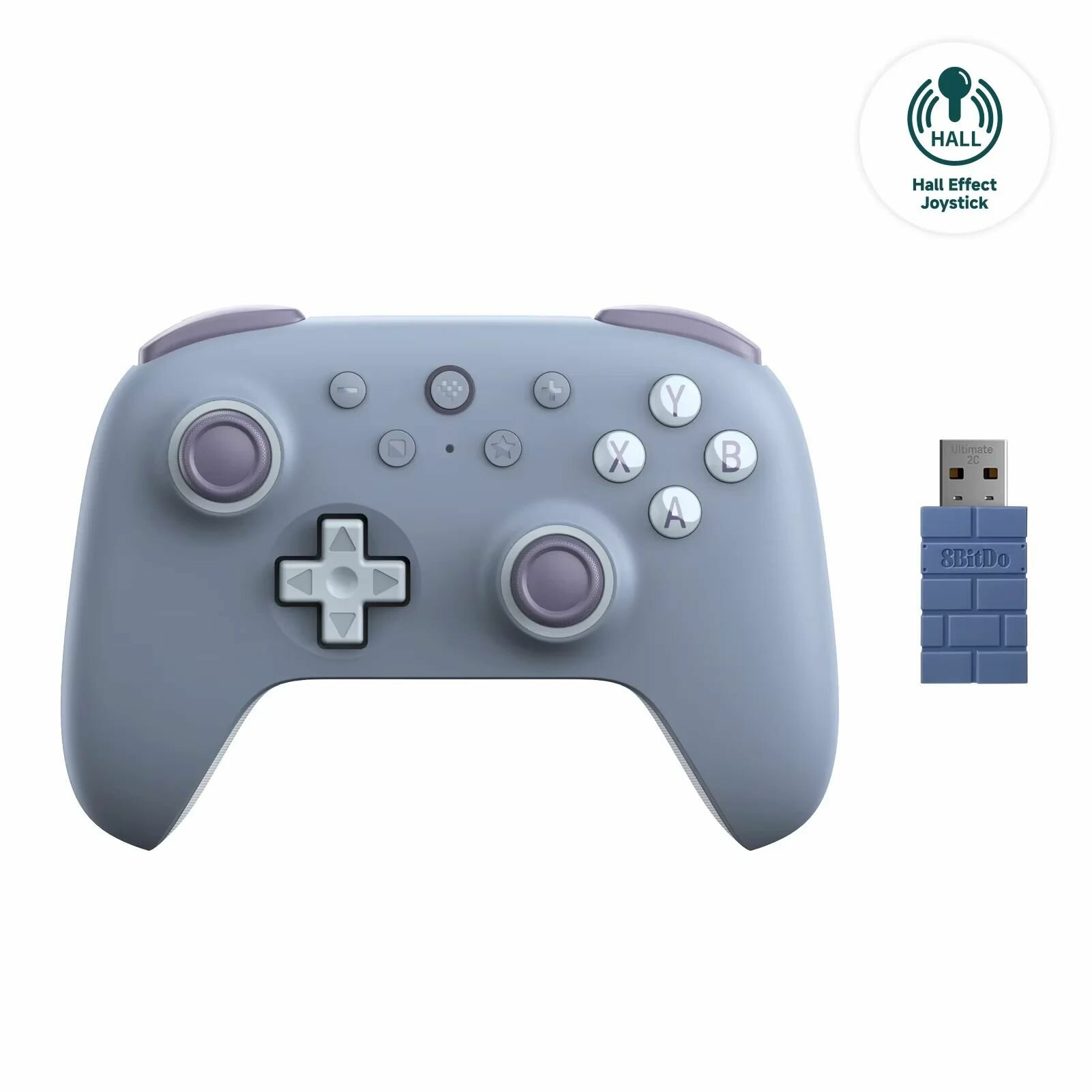 8BitDo - Ultimate 2C Wireless 2.4G Игровой контроллер Gamepad для ПК, Windows 10, 11, Steam PC, Raspberry Pi, Android
