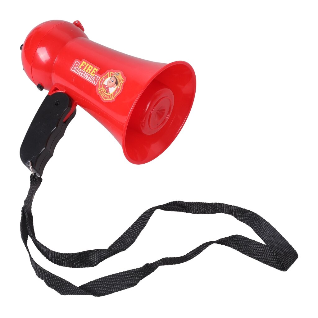 Детская игрушка-громкоговоритель «Пожарный Мегафон» для творческих игр и косплей-приключений с реалистичными звуковыми эффектами