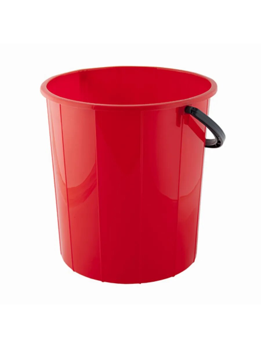 Ведро Полимербыт Люкс пластик красный 20л