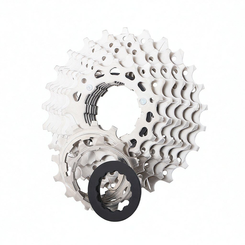 Мерока Кассета-Флайвелл 8 Скоростей 11-25T Силивер Сталь для Дорожных Велосипедов и Складных Велосипедов Замена Детали Велосипеда