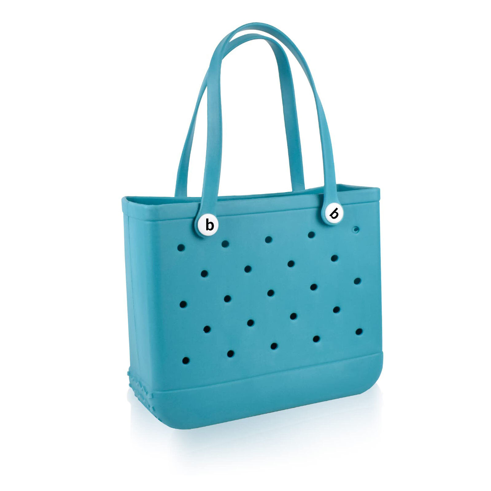 Пляжная сумка-тот Waterproof Washable, долговечная открытая сумка для путешествий, маленькая водонепроницаемая сумка-ручка для пляжа, спорта, рынка (15x13x5 дюймов) (Зеленая), материал EVA, размер 38x13x32 см, 1 шт.