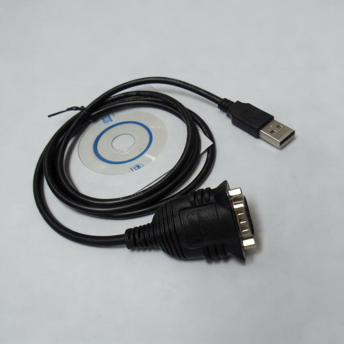 1м Последовательный кабель USB к RS232 с компакт-диском с драйверами DB9-pin revolution USB черное