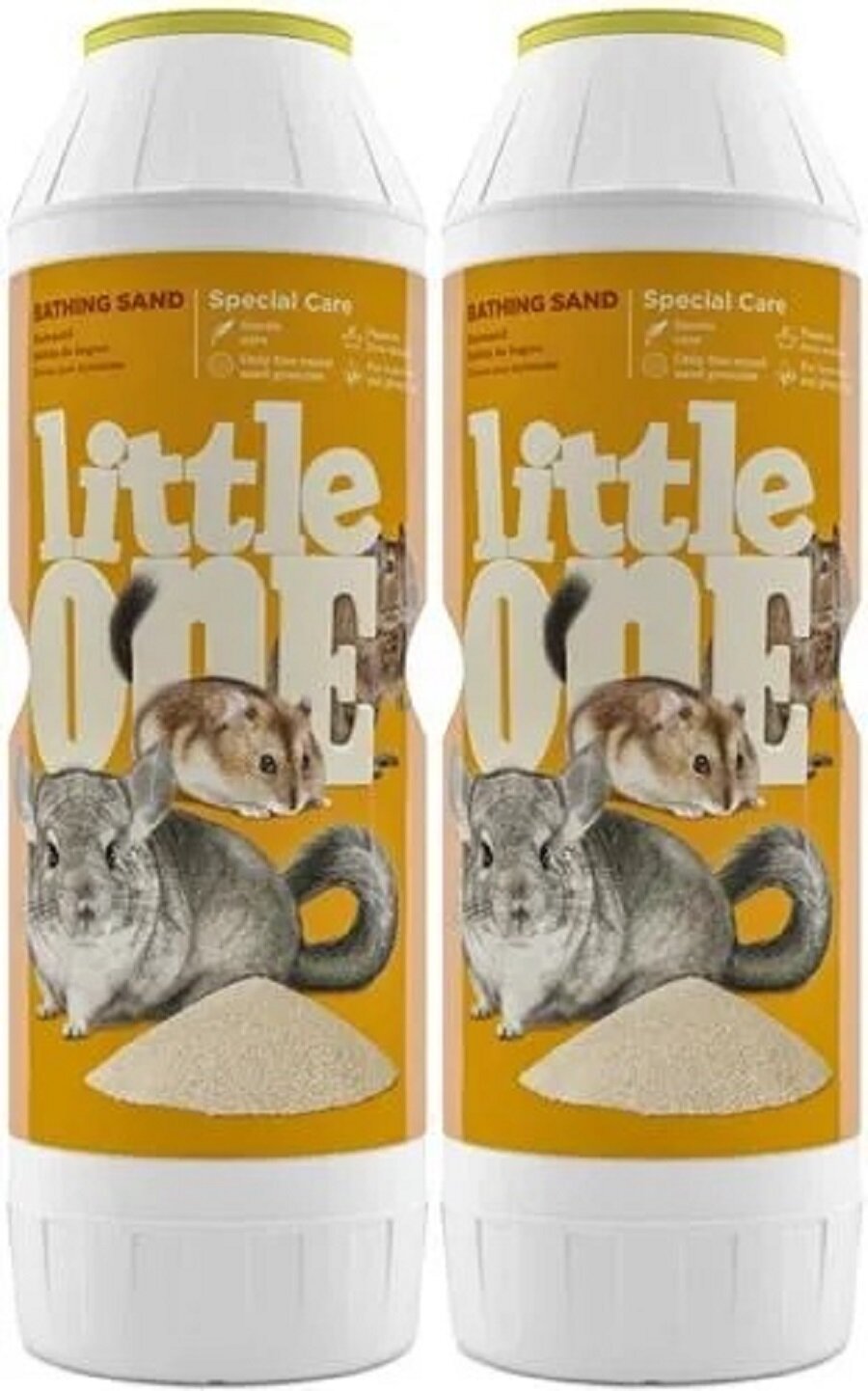 Little One Песок для купания шиншилл 1кг (2 штуки)