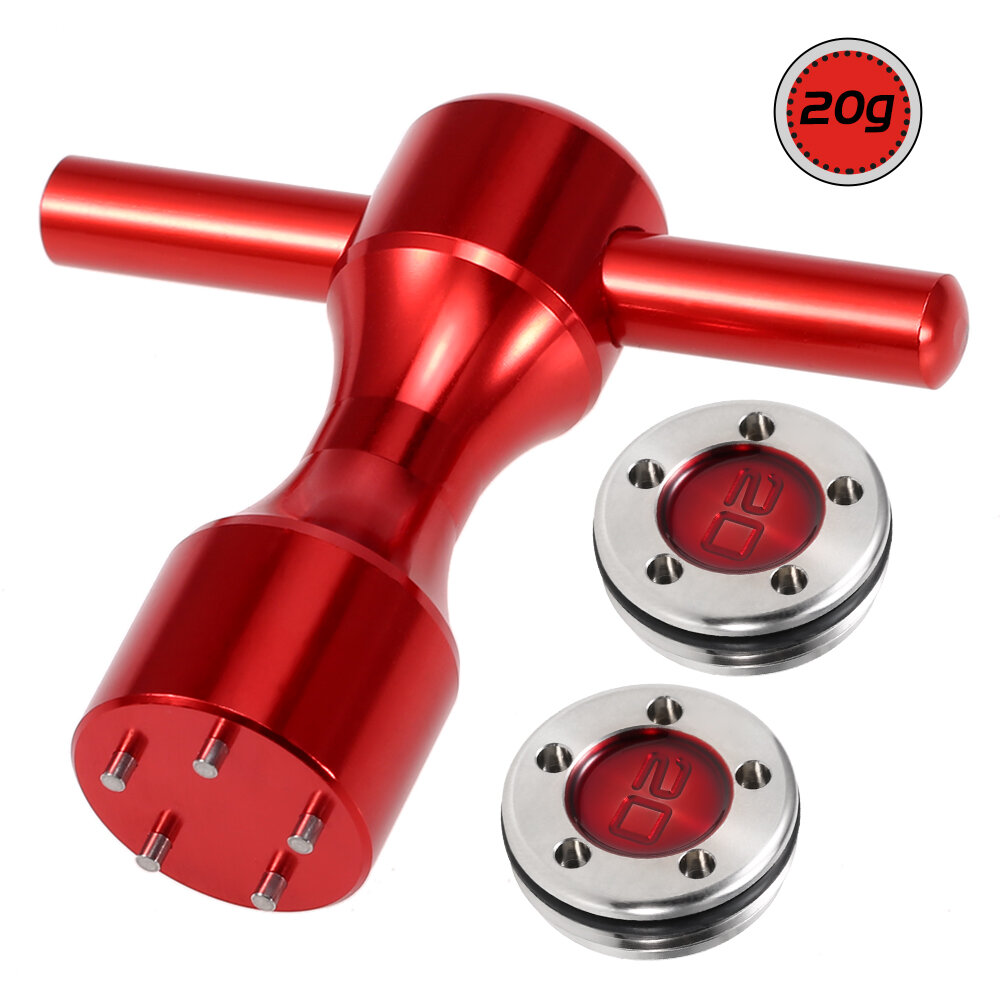2 Pcs Golf Weights 5g 10g 15g 20g 25g 30g 35g 40g Stainless Steel с Красным Golf Wrench 5 Pin Aluminum Alloy Инструмент Golf Accessories для Scotty Cameron Newport FUTURA GoLo Laguna California Kombi Button Back My Girl Putter