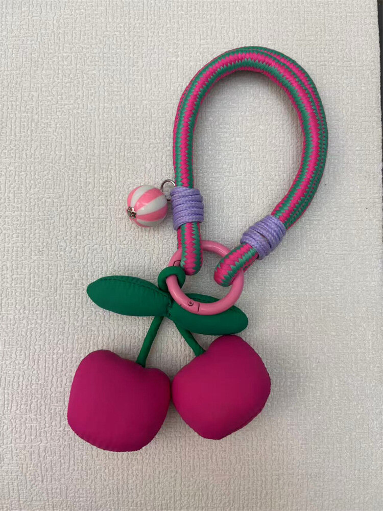 2026 Новейший брелок в цвете конфет, милый новый подвесной орнамент, макарон, вишня, маленький подвес в цвете макарон