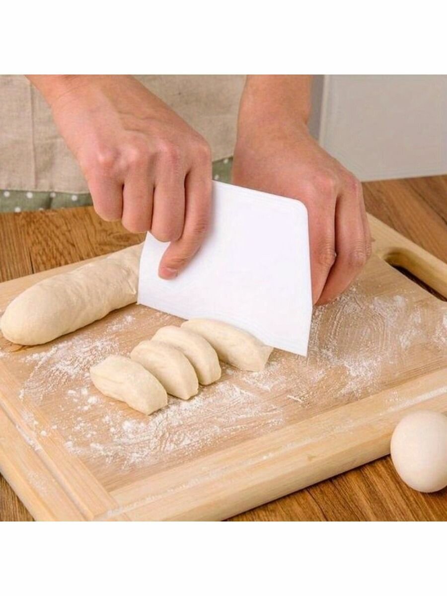 Пластиковый скребок для теста Кухонный аксессуар для выпечки