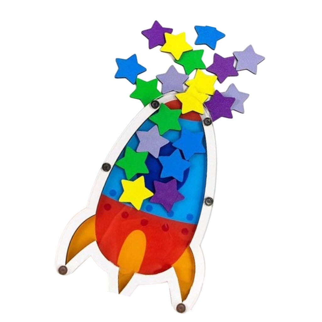 Rockets Reward Jar Мотивационная Награда Jar Kids Stars Reward Jar Таблица Поощрений за Хорошее поведение