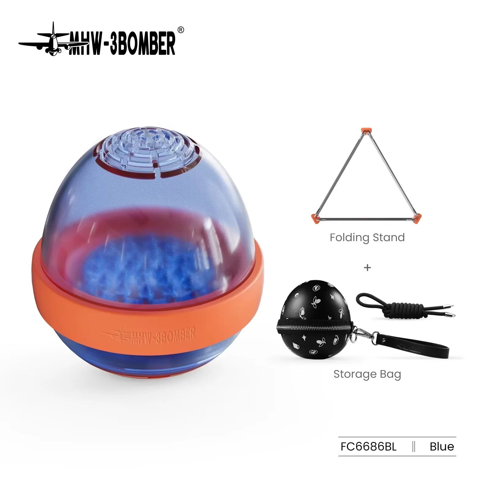MHW-3BOMBER Кофейный дриппер Blue, Folding Stand, Storage Bag