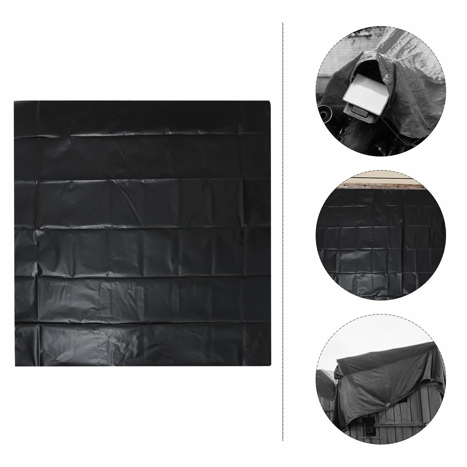 Черный прудовой коврик из пвд, водонепроницаемая пленка для пруда