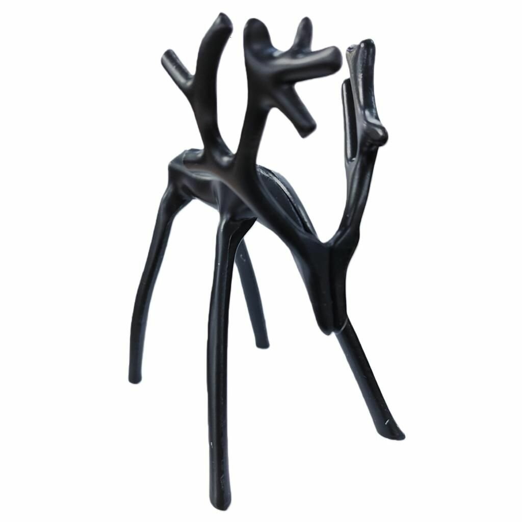 Статуя оленя, скульптура оленя из смолы, рождественские украшения для рабочего стола, современный европейский декор, подходит для камина, гостиной, спальни, 10cm