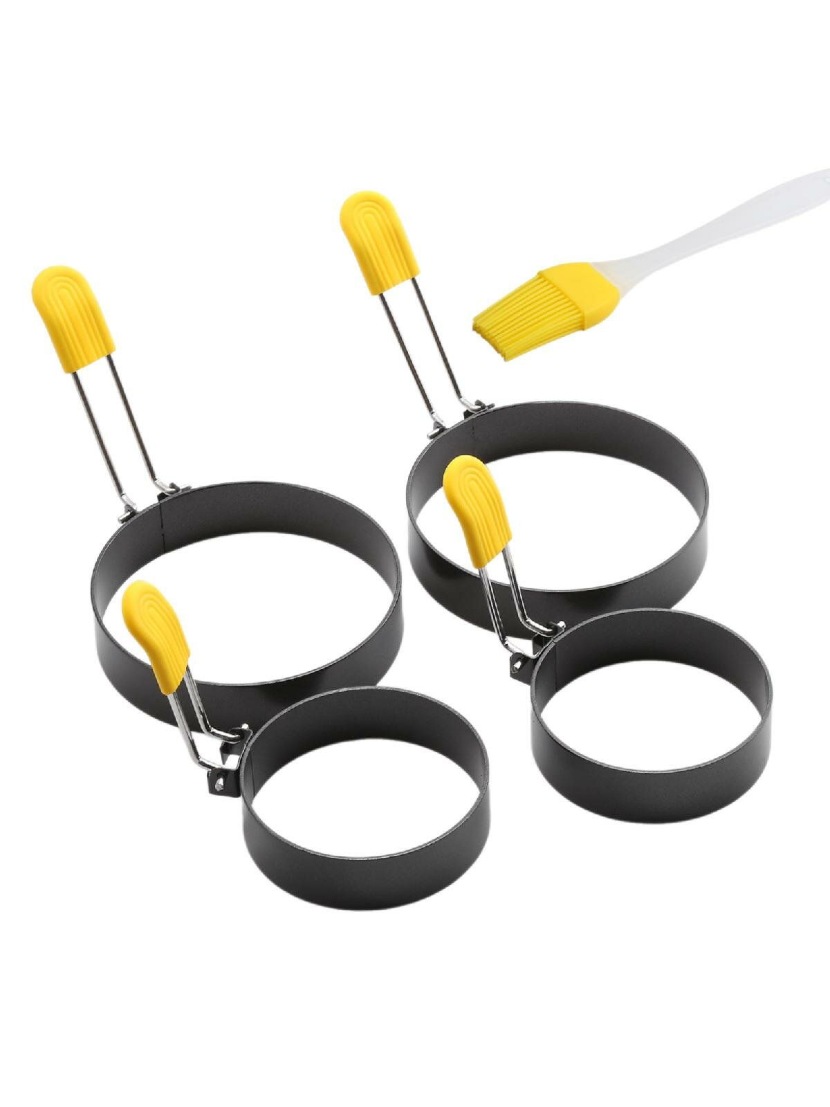 4шт Формообразования блинов, формы для жарки яиц, Кухонный инструмент для жарки завтрака