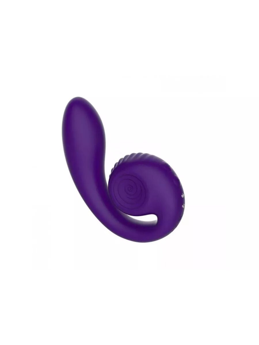 Вагинально-клиторальный вибратор SVibe Snail Gizi, фиолетовый
