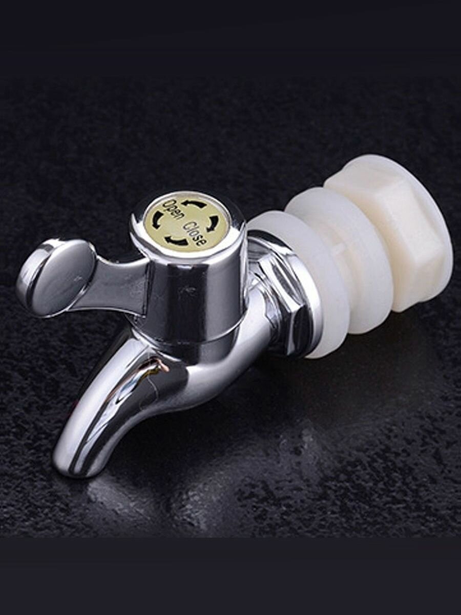 Краник ZhenhuaCai, для кувшина, ABS-пластик, анти-капля, хромированный, серебро