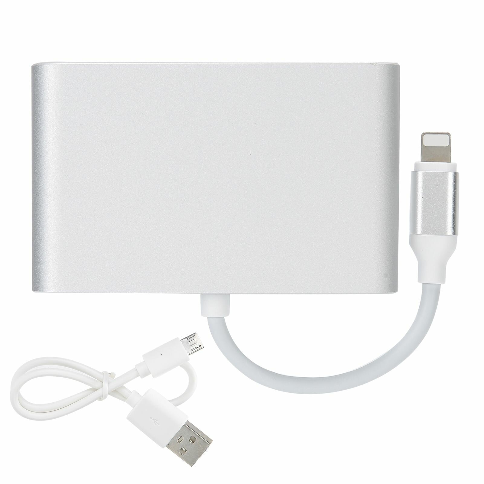 Адаптер iOS to HDMI+VGA+3.5mm (серебро)
